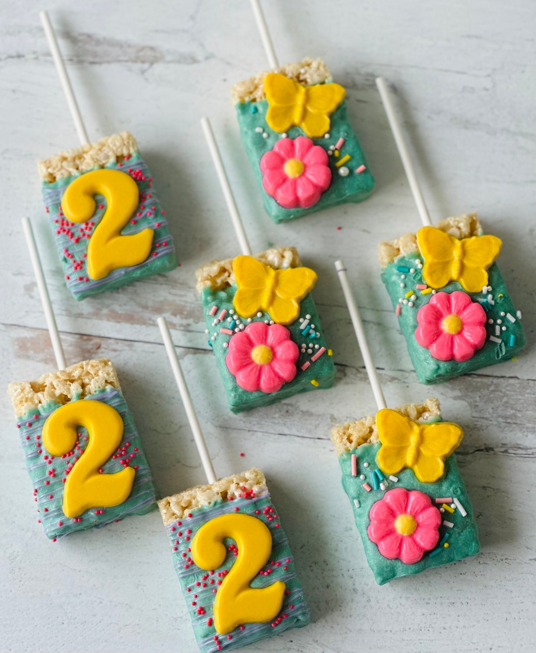 Chocolate Covered Rice Krispy Treats, Birthday Favors, Birthday Party ...