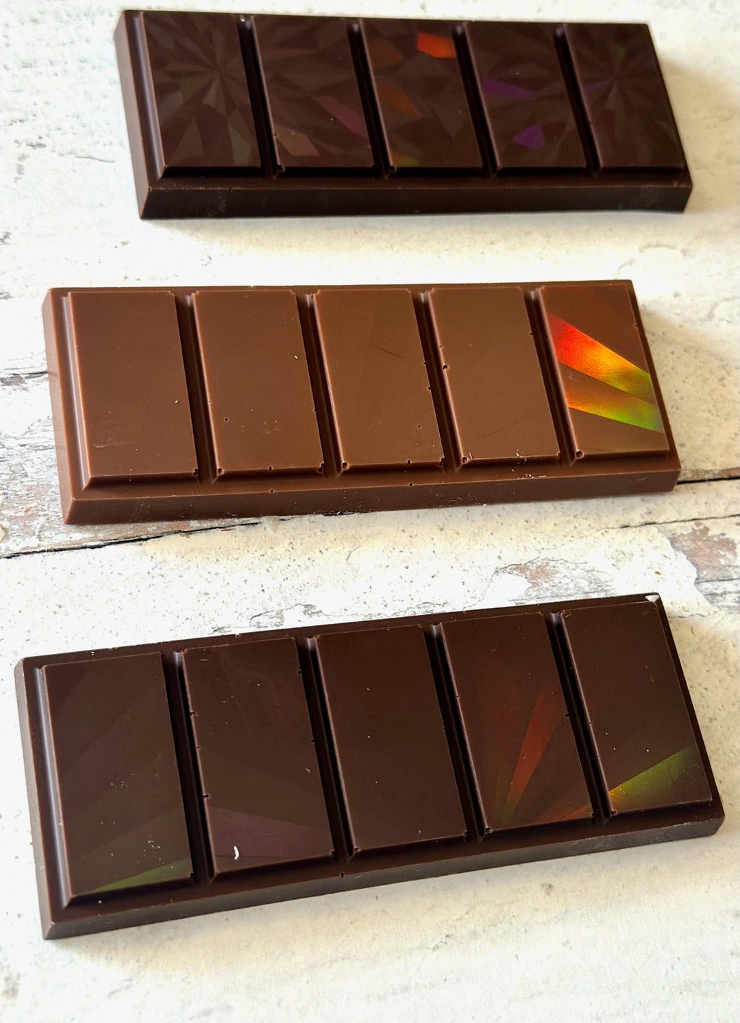 Holographic Chocolate Bars (set of 4) - Etsy