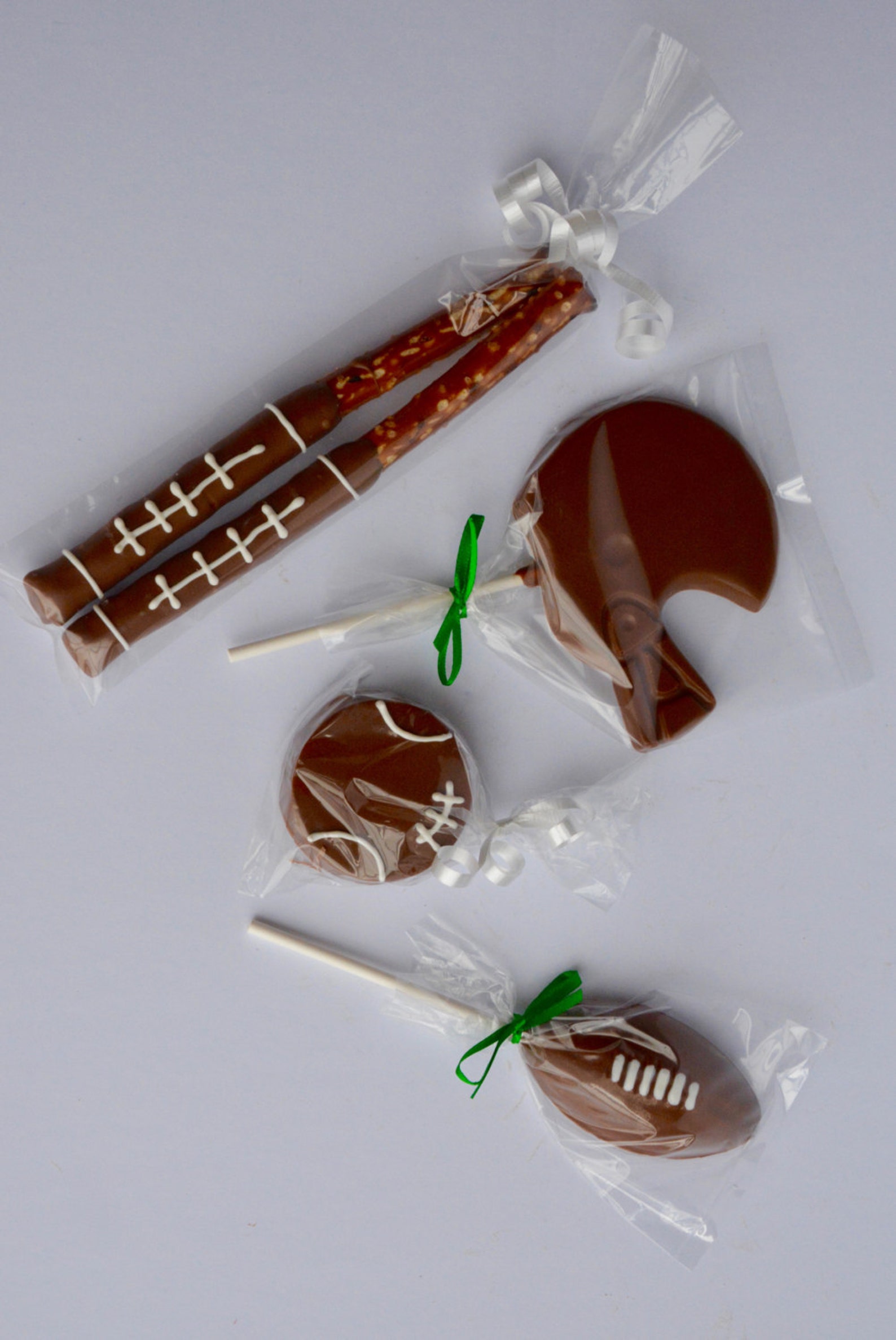 Chocolate Football Lollipops 12 Football Chocolates - Etsy