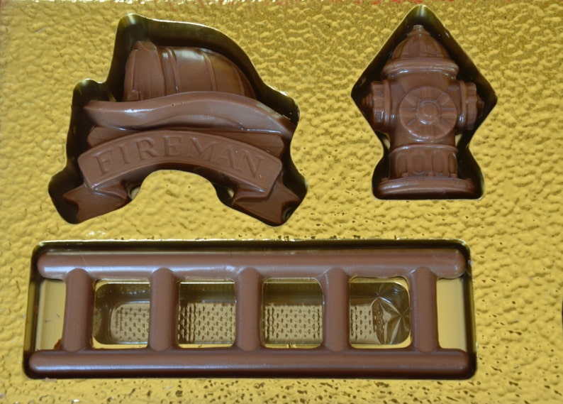 Chocolate Fireman Firemen Chocolates Firefighter Chocolates | Etsy