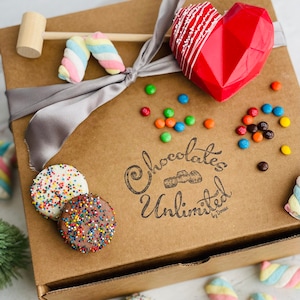 Breakable Chocolate Heart, Halloween, Valentines Candy Box, Sweets Box ...