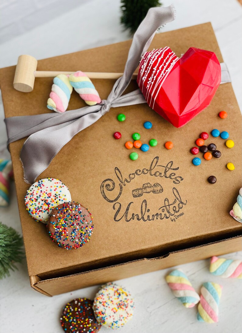 Breakable Chocolate Heart Halloween Valentines Candy Box - Etsy