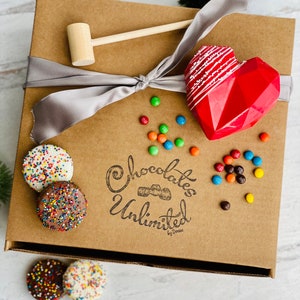 Breakable Chocolate Heart, Halloween, Valentines Candy Box, Sweets Box ...