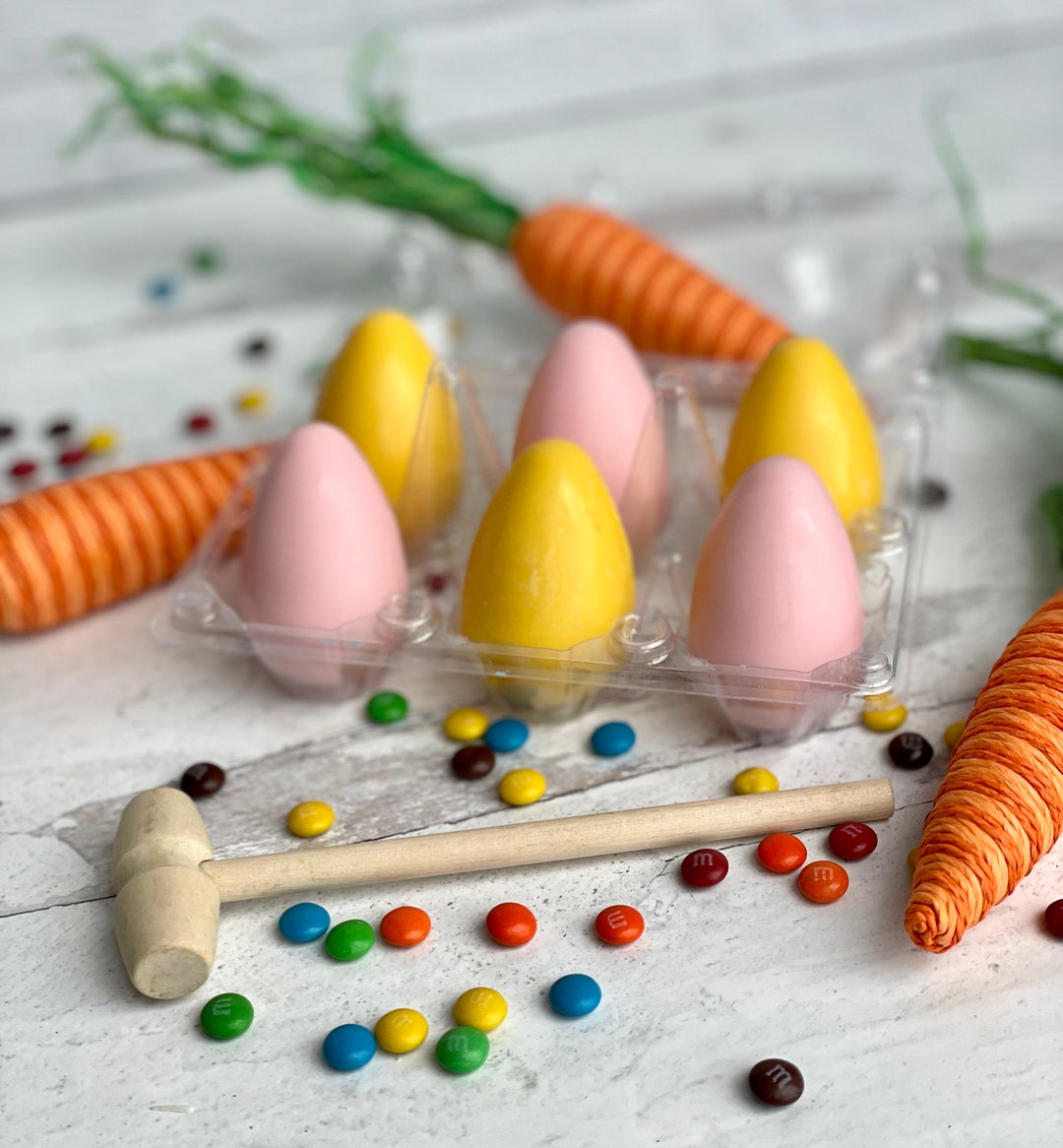 Set of 6 Breakable Easter Eggs, Easter Basket, Easter Gift, Easter Gift Basket, Breakable Gender ...