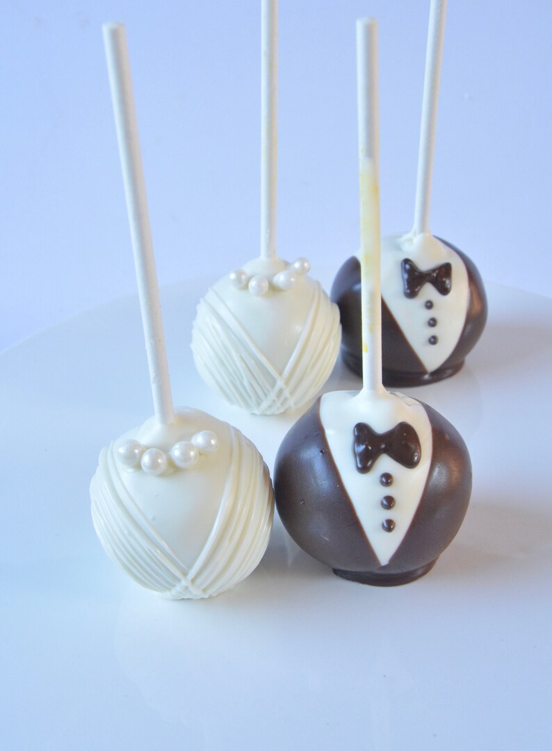 Wedding, Wedding Favors, Bride Groom Cake Pops, Bridal Shower Favors ...