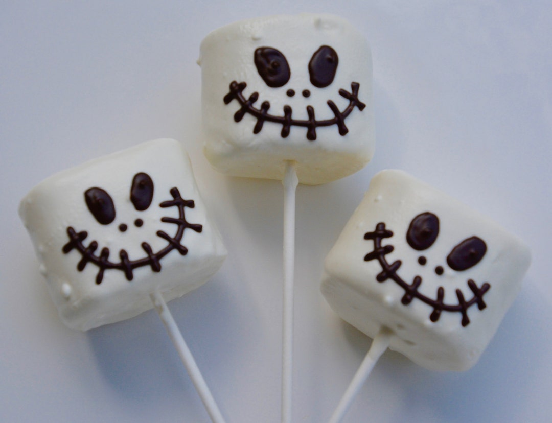 Set of 6 Chocolate Marshmallow, Halloween, Chocolate, Skeleton ...