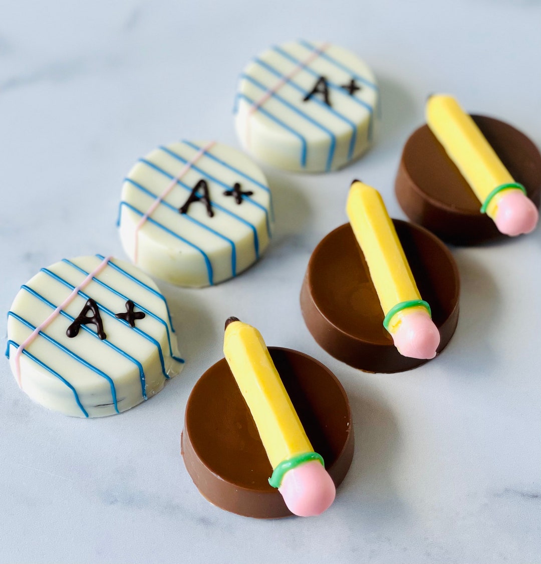 Chocolate Teacher Cookies (12), Graduation Gift, Chocolate, Teacher ...