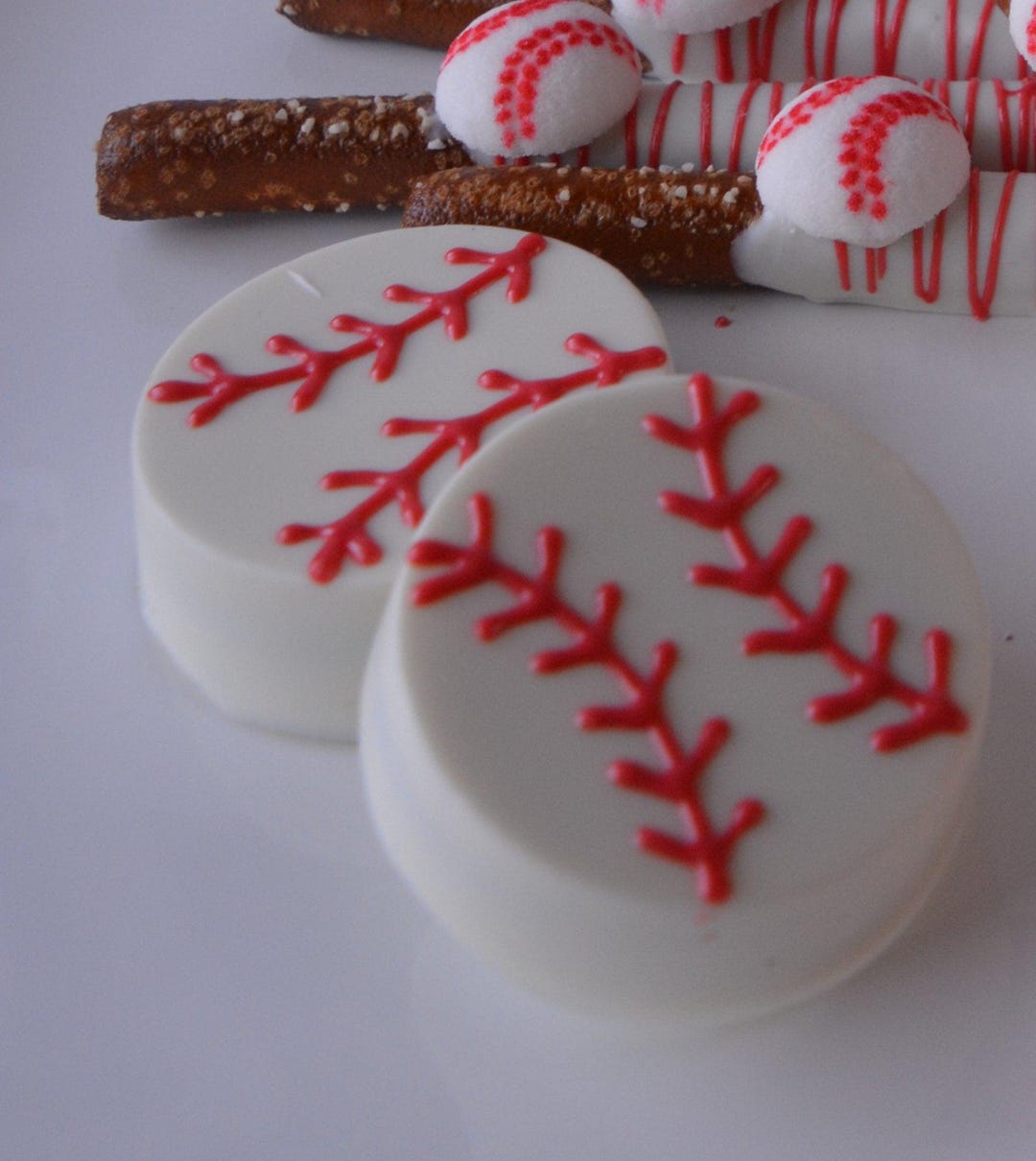Baseball Themed Chocolate Covered Oreos - Etsy