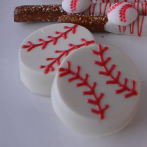 Baseball Themed Chocolate Covered Oreos - Etsy