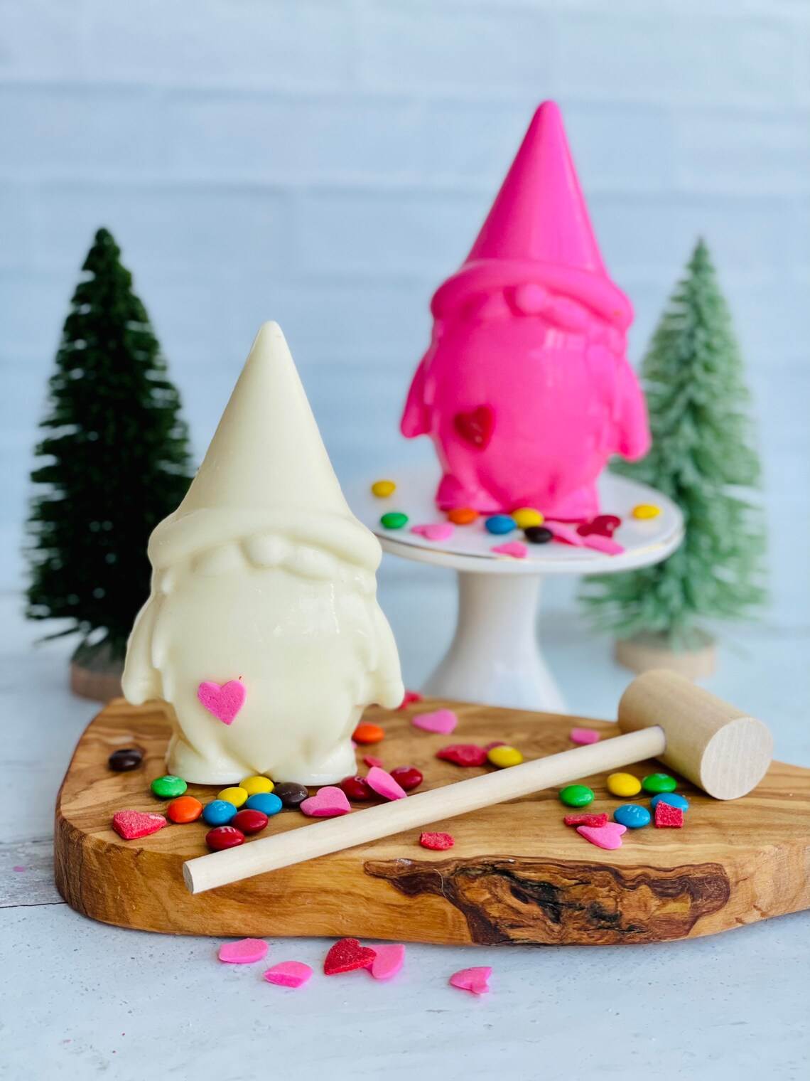 Breakable Chocolate Gnome Valentines Gnome Chocolate Gender | Etsy