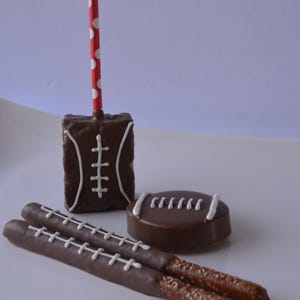 Football Chocolate Rice Crispy Treats (set of 12). - Etsy