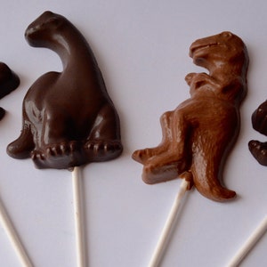 Chocolate Dinosaur Lollipops (12), Chocolate Dinosaur, Chocolate ...