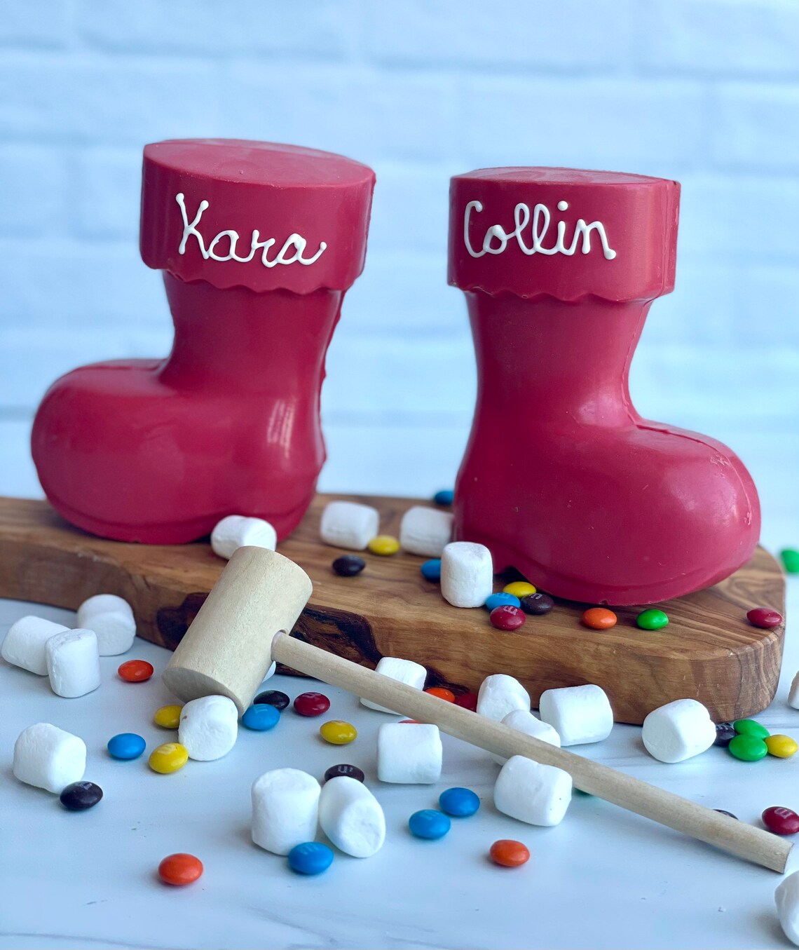 Breakable Chocolate Boot Christmas Stocking Elf Kit - Etsy