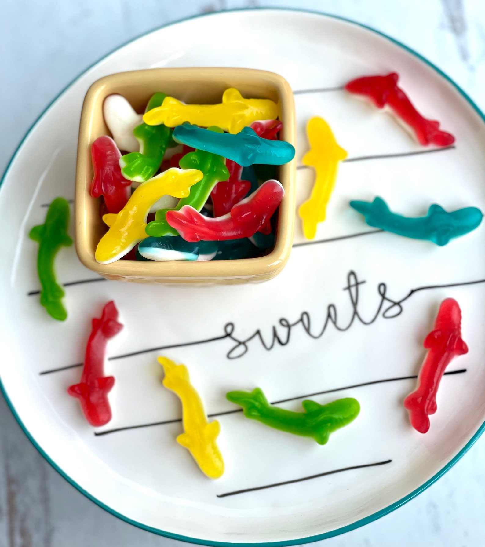 Gummies, Gummy Sharks, Gummy Candy, Candy Box, Candy Cart, Candy Jar ...