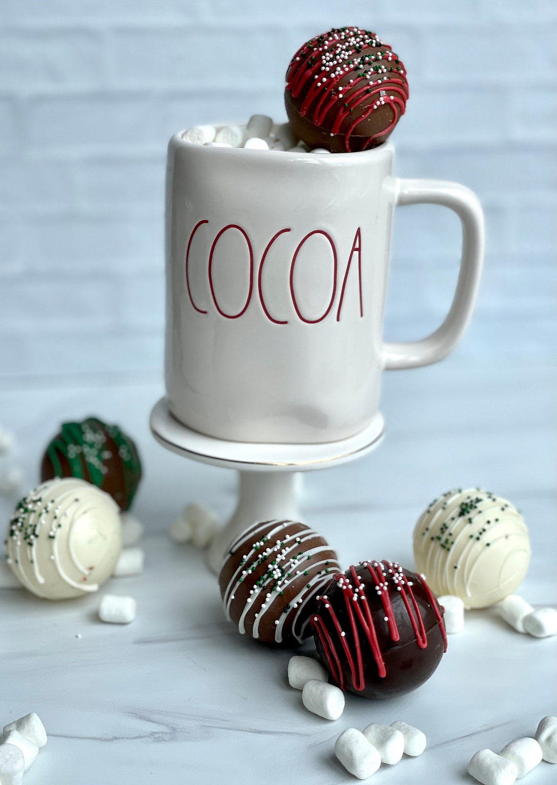 Set of 6 MINI (40 Mm) Hot Chocolate Bombs, Chocolate Bombs, Cocoa Bombs ...