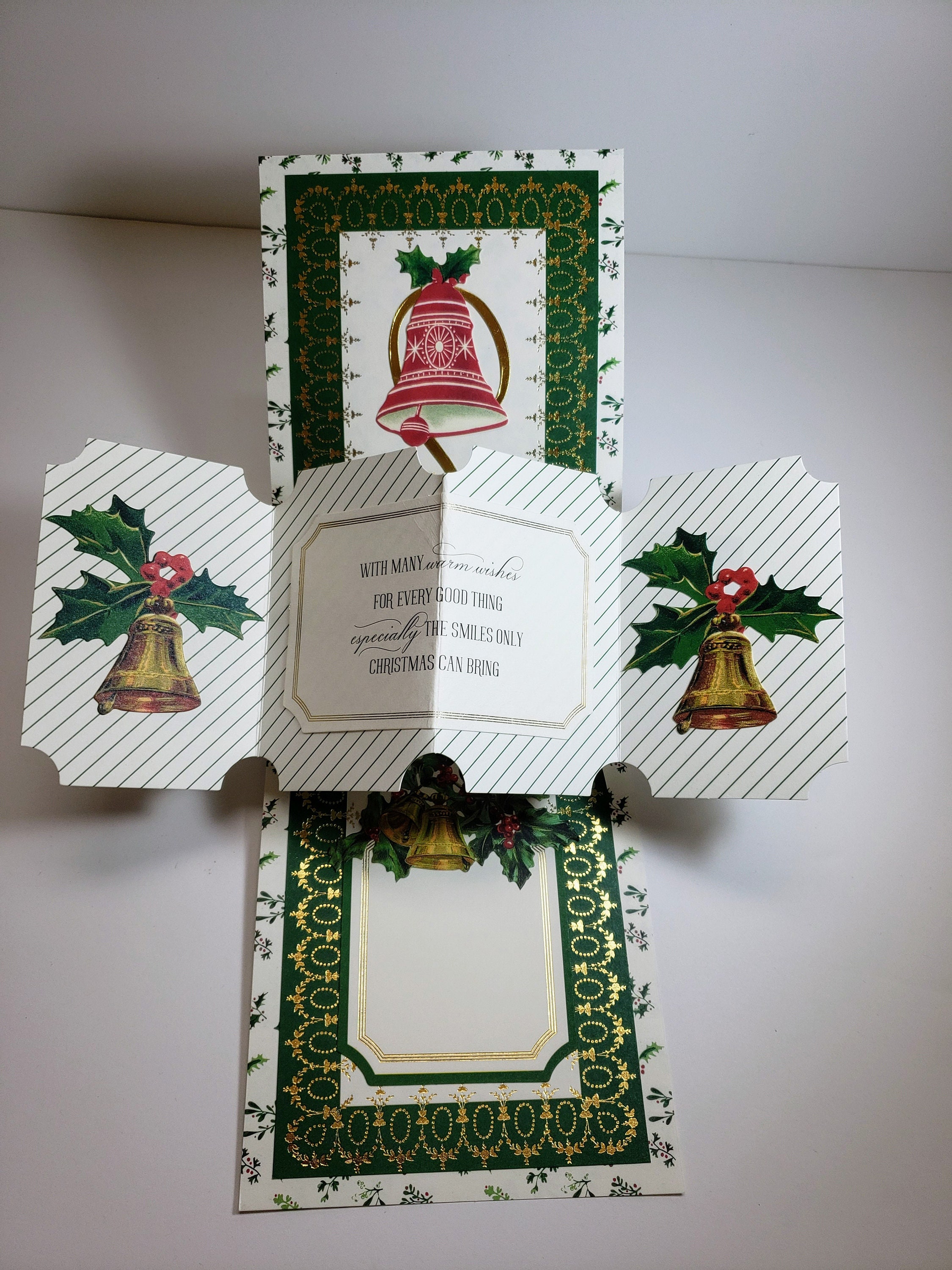 Christmas Pop up Card, Christmas Swivel and Pop Card, Seasonal 3D ...