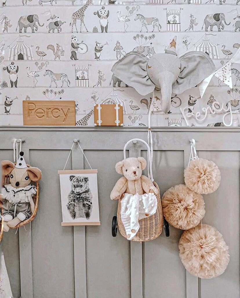 Large Pom Poms for A Gender Neutral Nursery Beige Nursery | Etsy UK