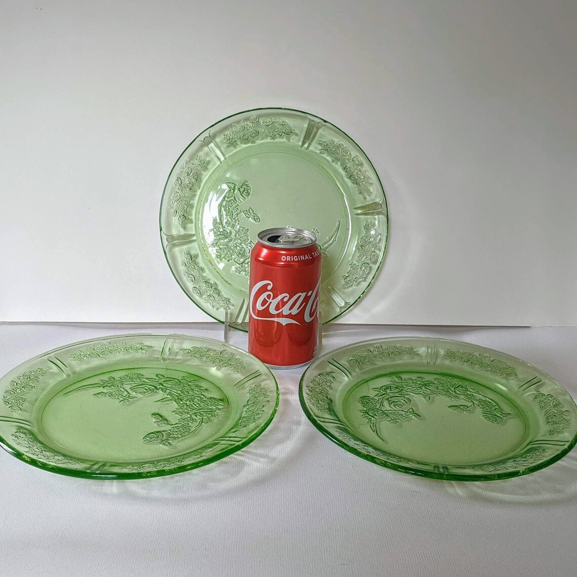 3 GREEN SHARON PATTERN 6 Plates Bread & Butter - Etsy