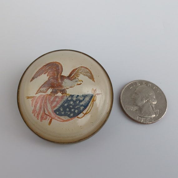 Antique Equestrian Pin Bridle Rosette with Eagle & Fl… - Gem