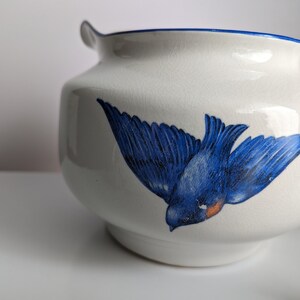 Vintage Bluebird Pitcher, Sugar & Creamer KTK 1930s Ohio Pottery - Etsy