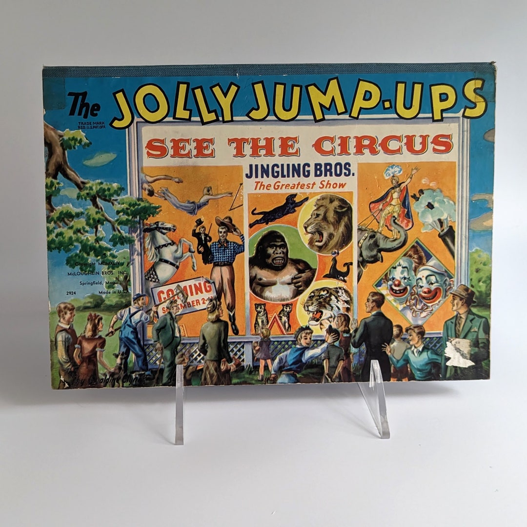 The Jolly Jump Ups, See the Circus Children's Book, Vintage 1944 - Etsy