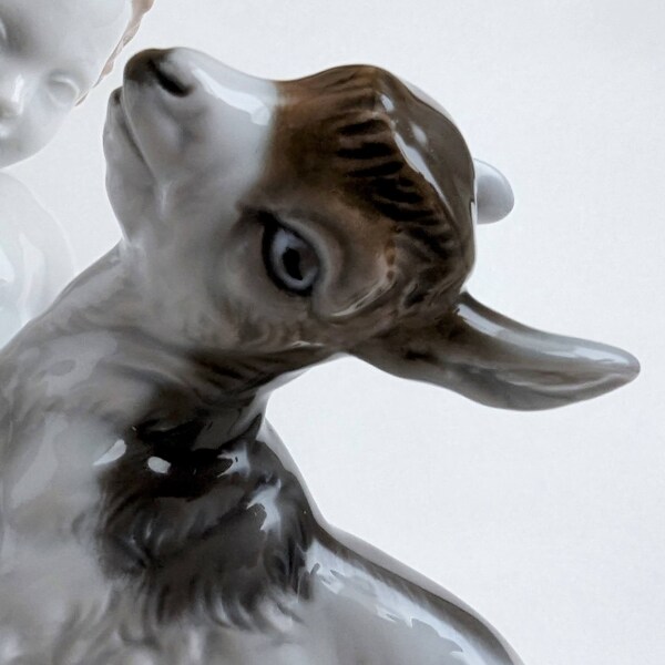 Porcelain Goat Figurine - Etsy