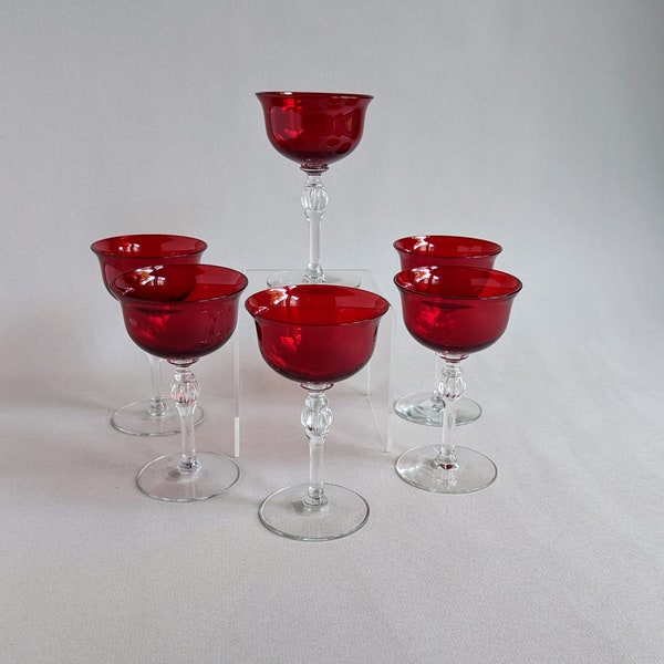 Red Depression Glass - Etsy