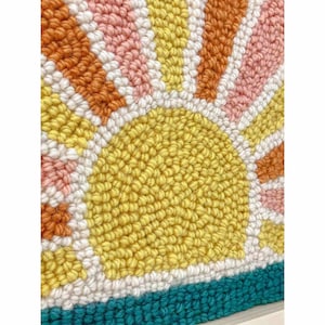 Sunrise Punch Needle Craft Kit: Create Your Own Sunset Wall Art - Ideal ...