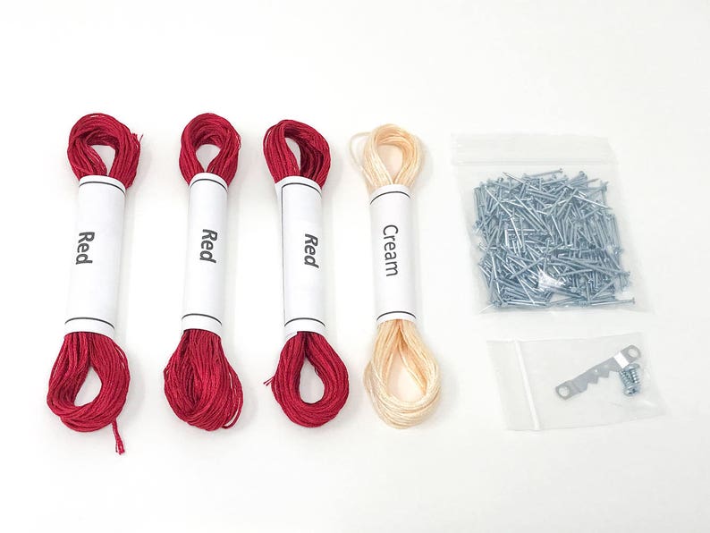 Red and White Love String Art Kit DIY String Art Love Sign - Etsy India