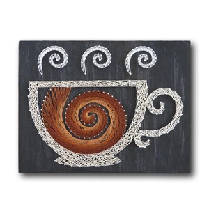 Coffee String Art Kit DIY Kit Includes All Craft Supplies - Etsy