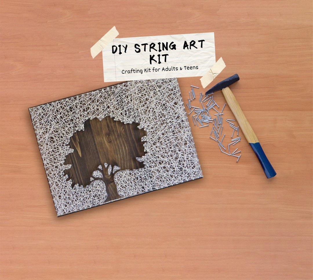 Oak Tree String Art Kit DIY Kit Includes All Supplies Crafts Kit for ...