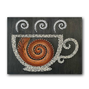 Coffee String Art Kit DIY Kit Includes All Craft Supplies - Etsy