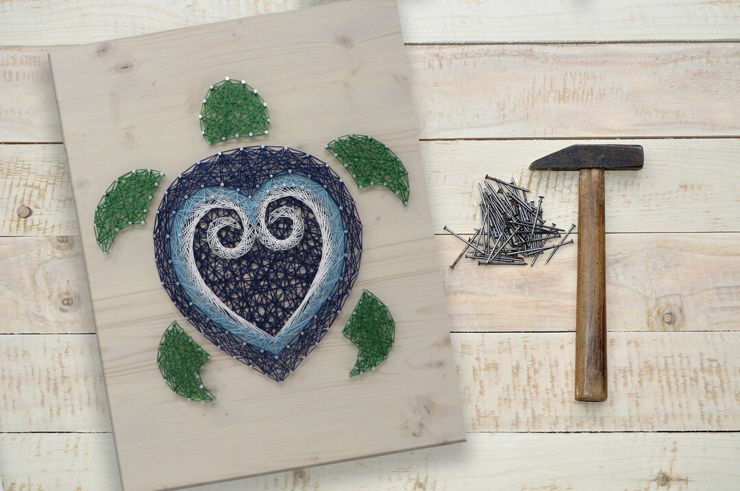 Turtle String Art Kit DIY Kit Includes All Craft Supplies - Etsy