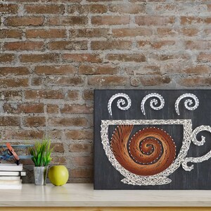 Coffee String Art Kit - DIY Kit Includes All Craft Supplies, Coffee ...