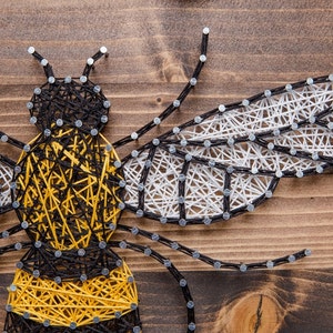 Queen Bee String Art Kit Bee String Art DIY Kit Crafts - Etsy