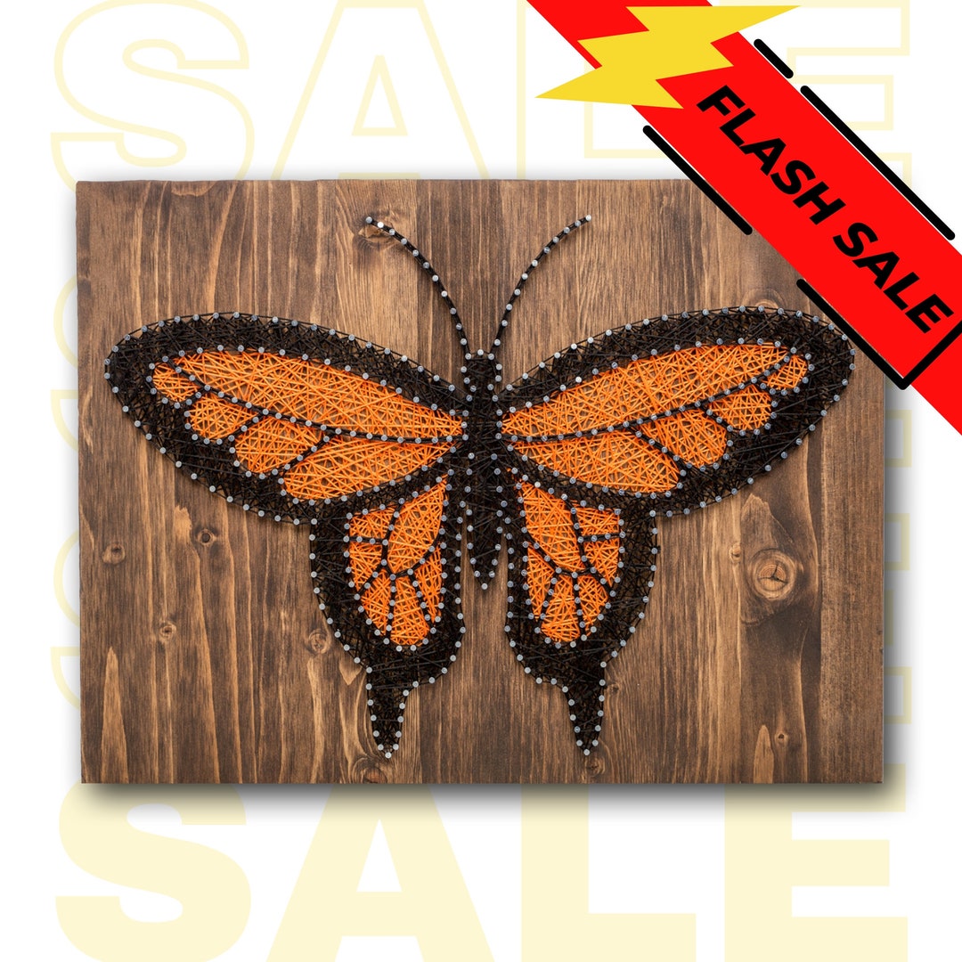 Butterfly String Art Kit All Supplies Included, DIY String Art, Monarch ...