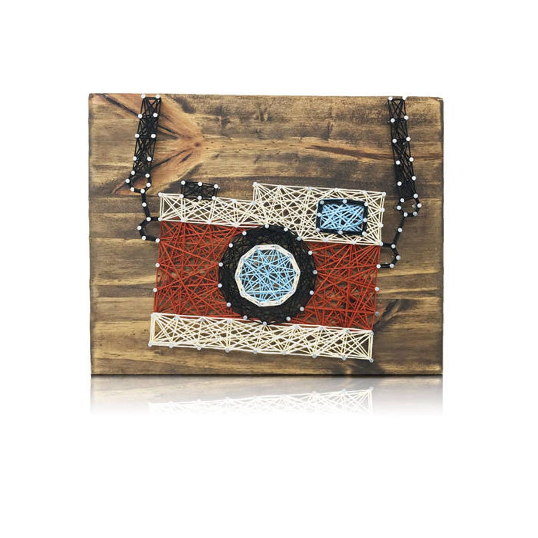 DIY Mini String Art Kit - All Supplies Included, Vintage Camera String ...
