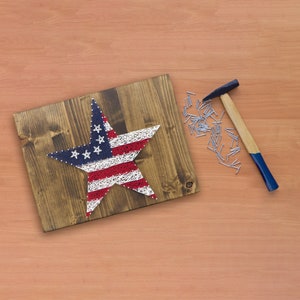 American Flag String Art Kit | DIY Kit Includes All Needed Craft ...