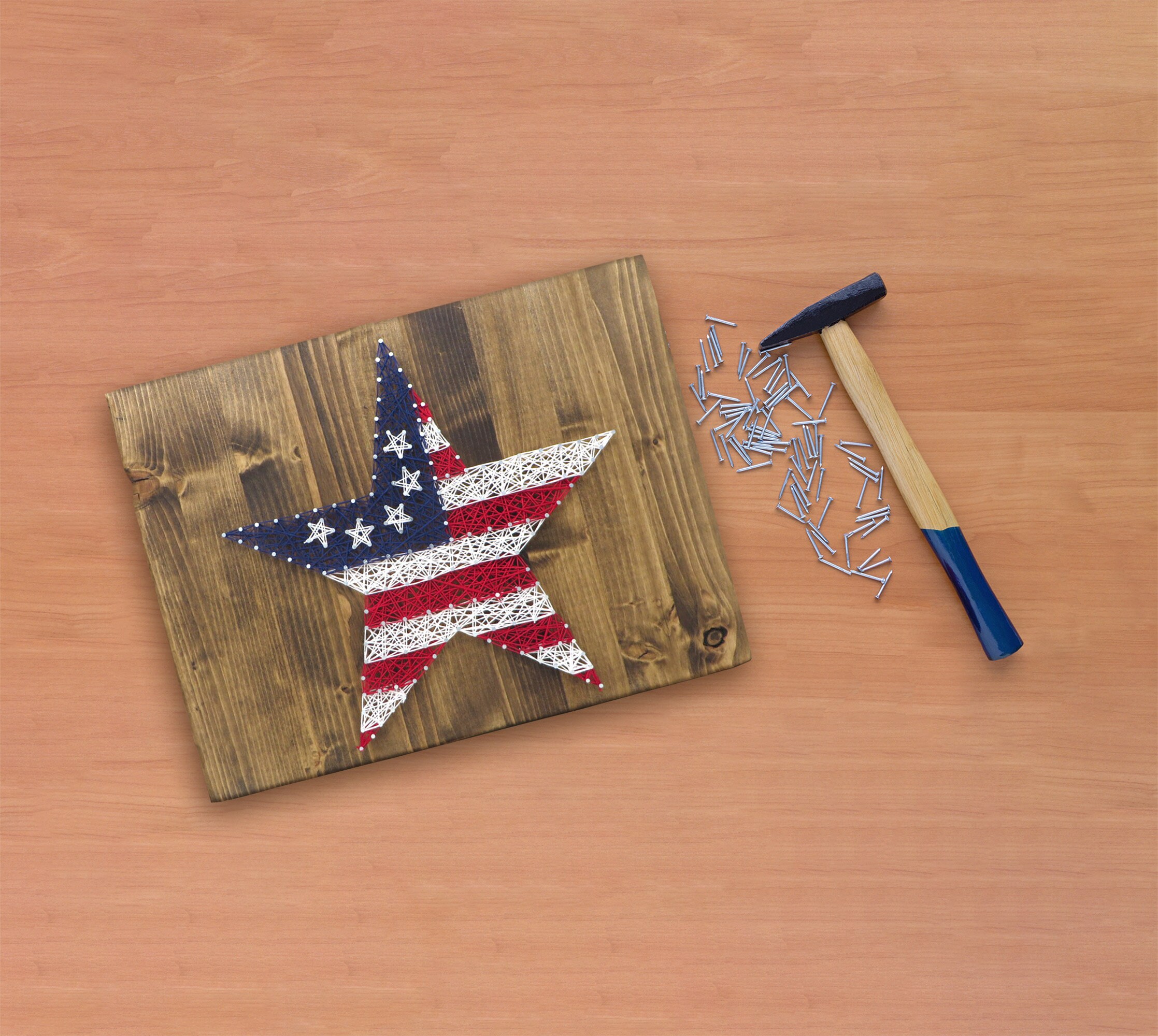 American Flag String Art Kit | DIY Kit Includes All Needed Craft ...