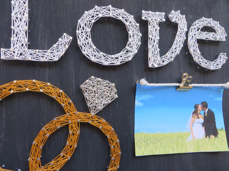 DIY String Art Kit Picture Frame Love String Art Wedding | Etsy