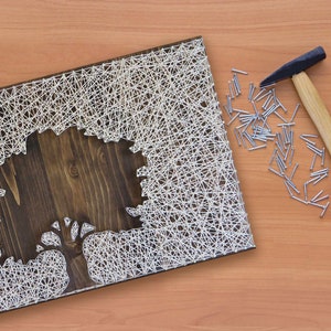 Oak Tree String Art Kit DIY Kit Includes All Supplies | Etsy