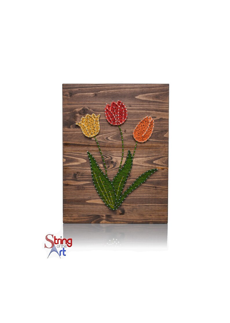 String Art DIY Kit Tulips String Art Crafts Kit DIY Crafts | Etsy