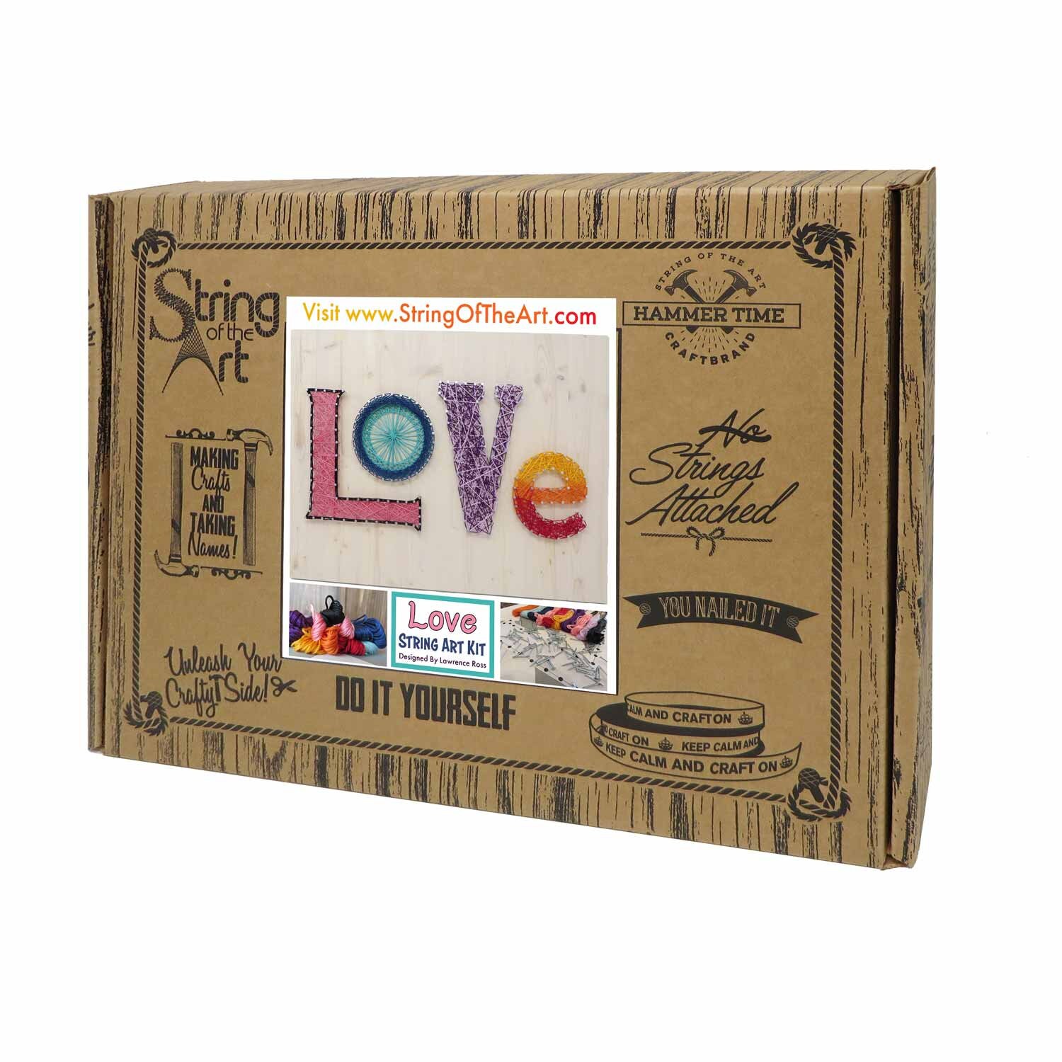 Colorful Love String Art Kit Love Crafting Sign Wooden Love - Etsy