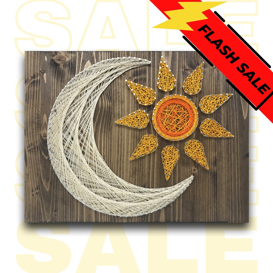 Sun and Moon String Art Kit Make Your Own Celestial Wall Art, Perfect ...