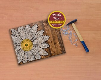 DIY Kit or MTO Sunset Sunrise and Waves String Art Ornament - Etsy