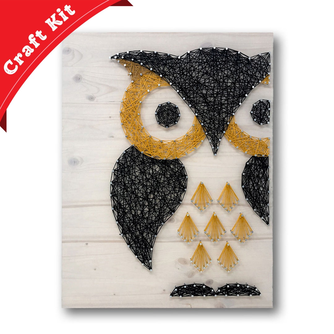 Owl String Art Kit - Adult Crafts Kit Includes All Supplies, Owl Home ...