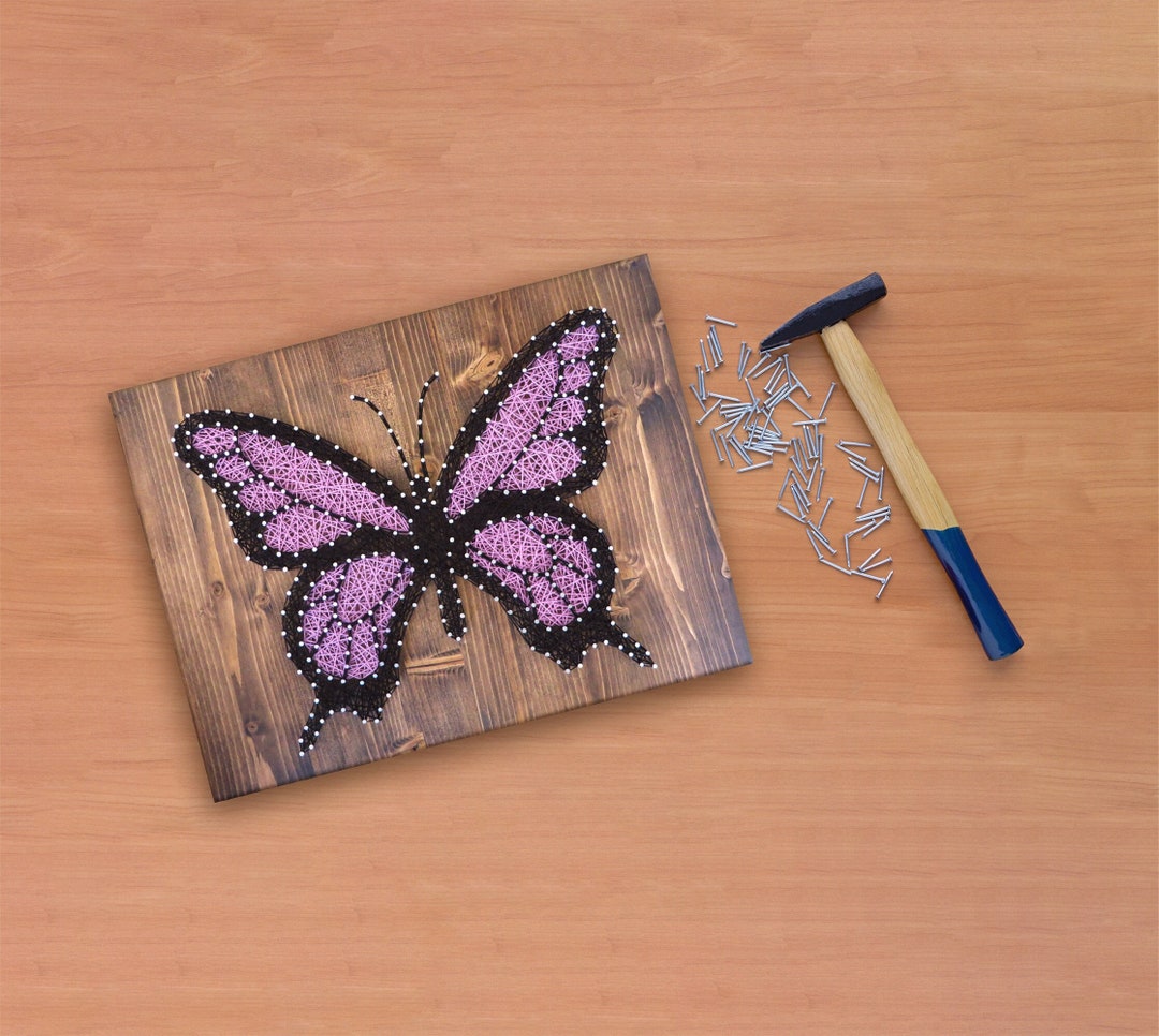 Butterfly String Art Kit DIY Kit Includes All Craft Supplies - Etsy