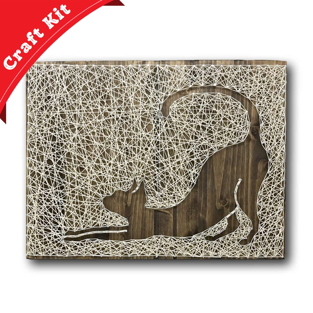 Cat String Art Kit - DIY Craft Set, Cat Lover Decor, Cat Wall Art, Arts ...