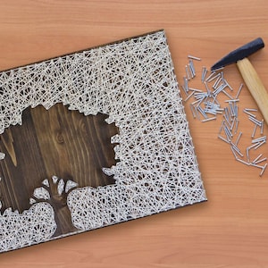 Oak Tree String Art Kit | DIY Kit Includes All Supplies | Crafts Kit ...