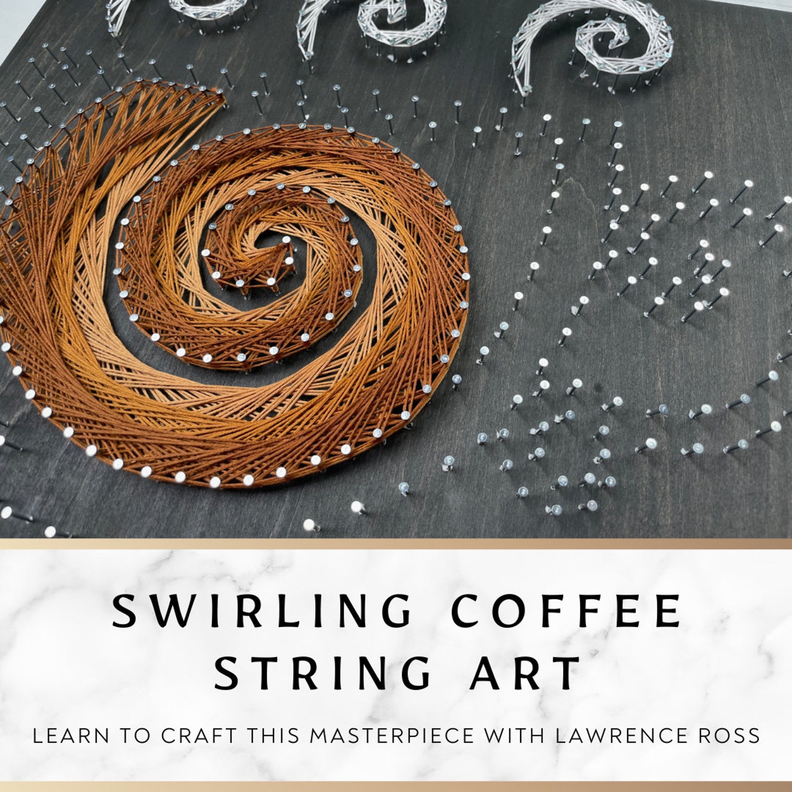 Coffee String Art Kit DIY Kit Includes All Craft Supplies - Etsy